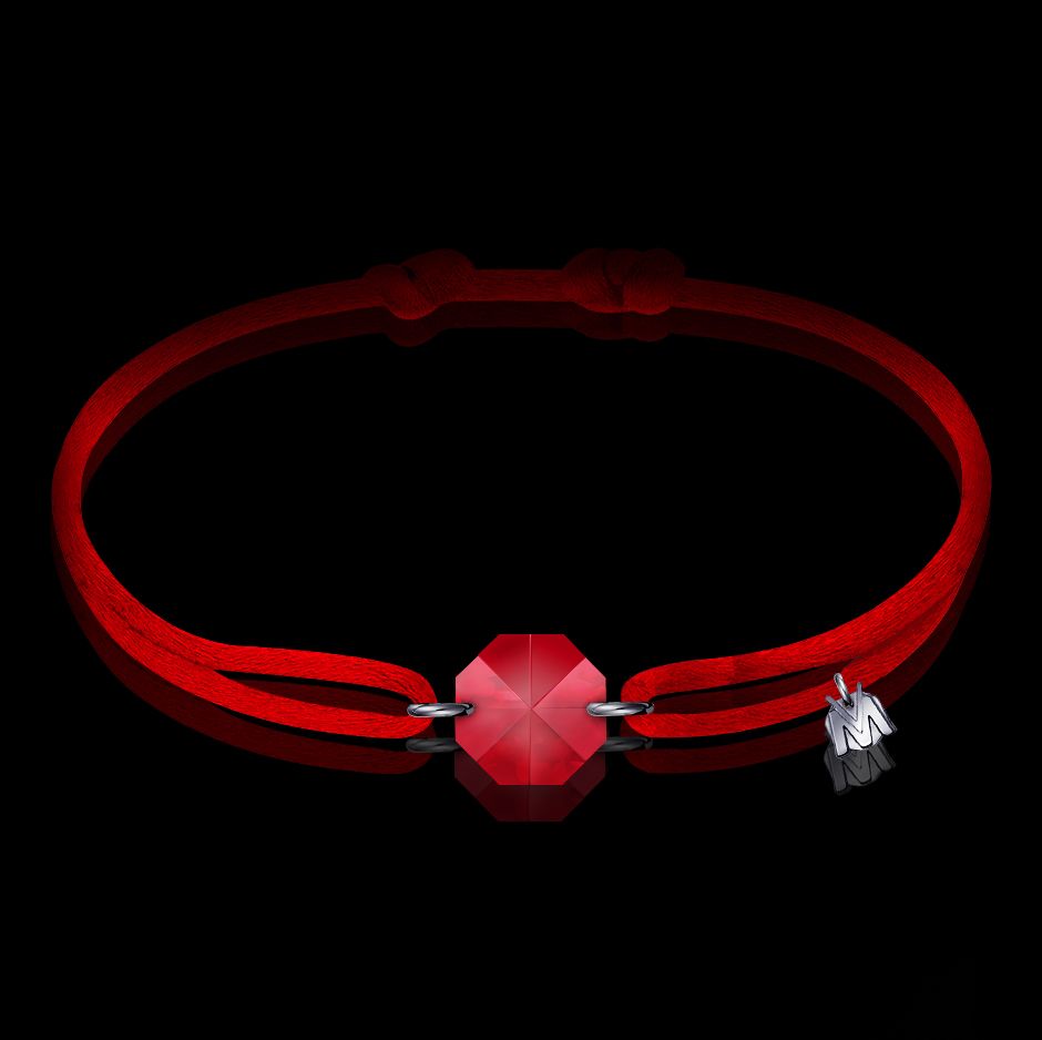 Bracelet en cristal Rouge (tendance 2021) - Michaël Vessière