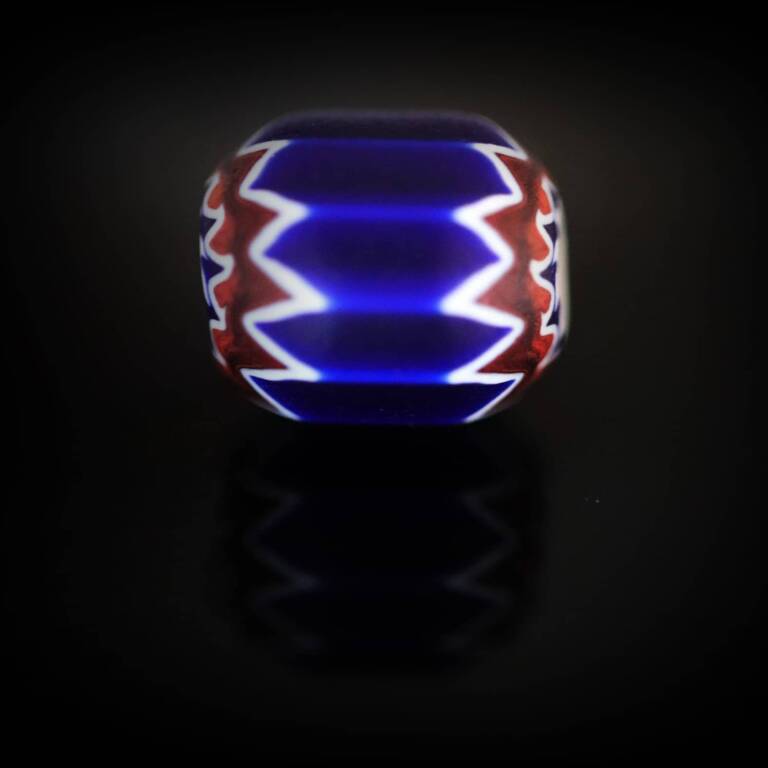 Bracelet perles Chevron verre de Murano | Michael Vessiere