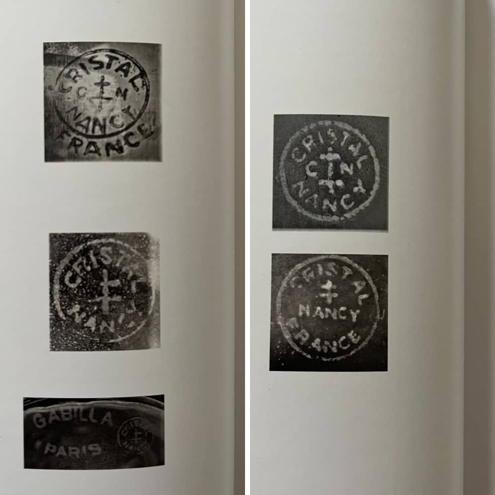 La croix de Lorraine, signature de fabrique des cristalleries de Nancy